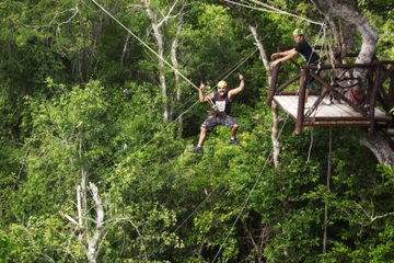 Cancun Adventure Tour at Selvatica: Zipline, Aerial Bridge, ATV, Bungee ...